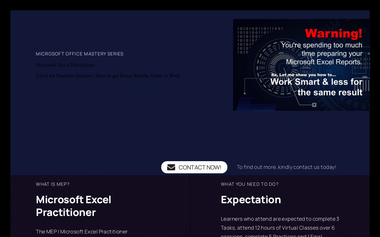 Microsoft Excel Practitioner